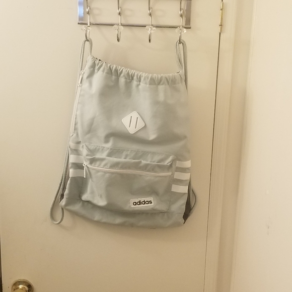 adidas | Bags | Adidas Light Blue Backpack | Poshmark
